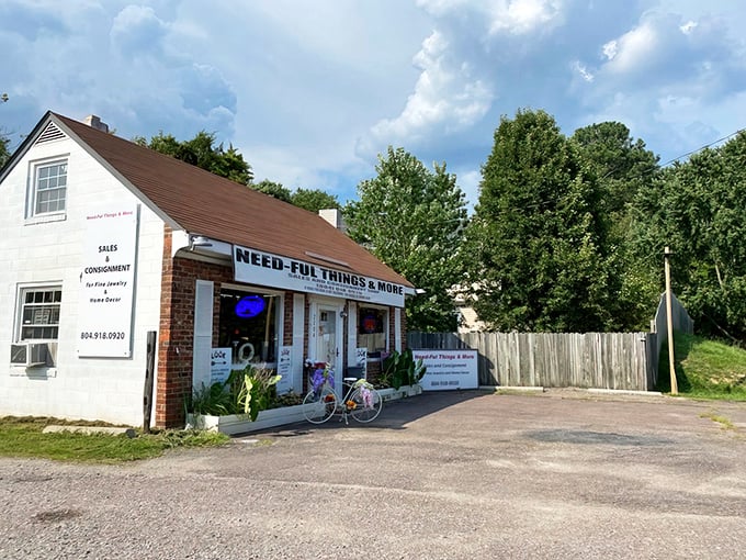 Don't let the modest exterior fool you—this unassuming white building houses a universe of treasures waiting to be discovered.
