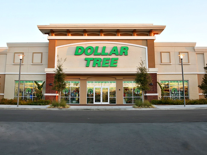 The iconic green signage beckons bargain hunters like a beacon of affordability in Jefferson City's retail landscape.