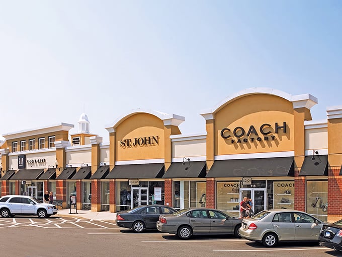 Luxury meets bargain at Queenstown's designer row, where Coach and St. John tempt shoppers with high-end treasures at outlet prices.