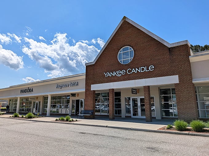 The colonial-inspired architecture of Williamsburg Premium Outlets makes bargain hunting feel almost historically significant. That clock tower isn't just keeping time—it's counting down to your next great deal.