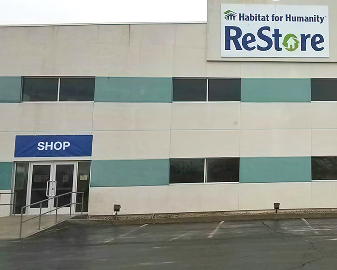 The Muncie ReStore's unassuming exterior houses a wonderland of treasures waiting to transform your home while building community.
