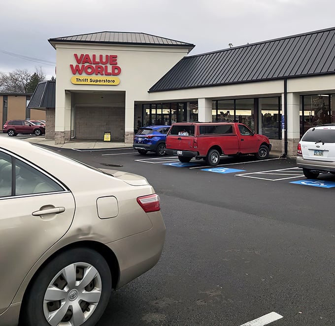 The entrance to Value World promises adventure – where your wallet stays fat and your shopping bags get fatter.