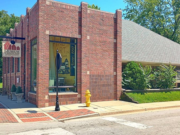 The unassuming brick exterior houses worlds of wonder within. Like finding a portal to tiny universes right in downtown Carmel.