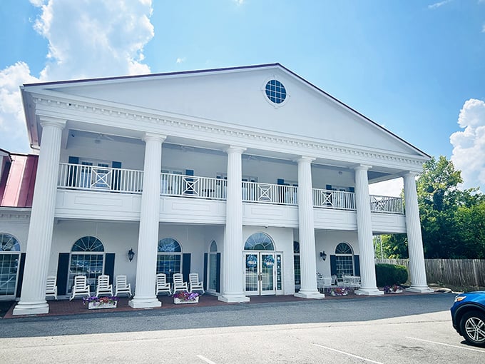Those majestic white columns aren't just for show—they're holding up generations of Kentucky culinary tradition and countless food comas.