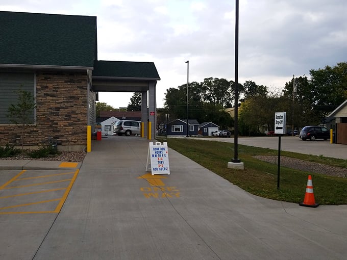 The donation drop-off area welcomes your cast-offs with open arms—one person's "I'm so over this" becomes another's "I've been looking everywhere for this!"