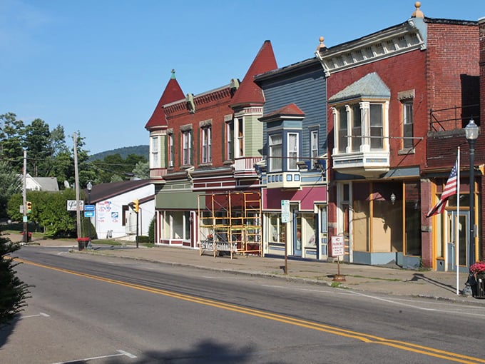 Downtown Smethport's historic storefronts stand like colorful sentinels of simpler times, when Main Street was America's beating heart.