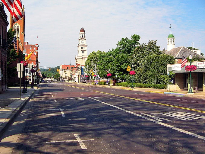 Marietta's riverfront skyline offers that perfect postcard moment where small-town charm meets the majesty of the Ohio River—Norman Rockwell would've needed extra paint.