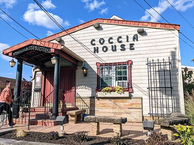 The unassuming exterior of Coccia House looks like your Italian grandmother's home—if your grandmother happened to make pizza that would make angels weep with joy.