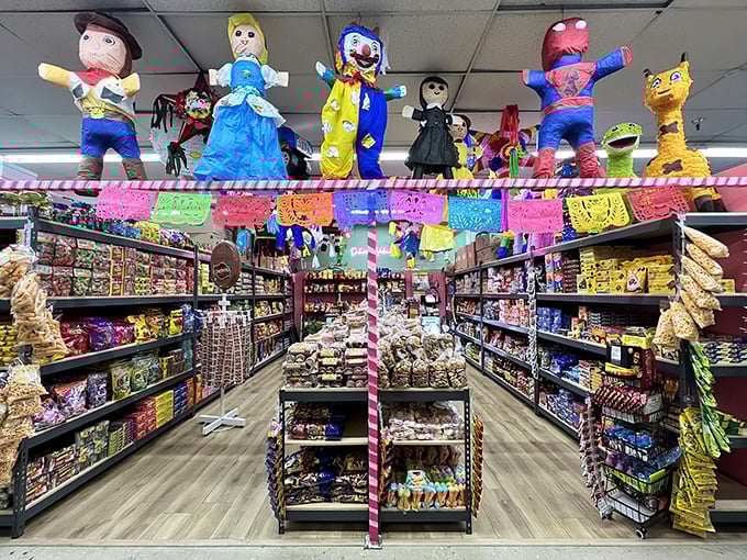 Welcome to treasure-hunting paradise! The unassuming exterior of Perris Indoor Swapmeet hides a wonderland of discoveries waiting just beyond those doors.