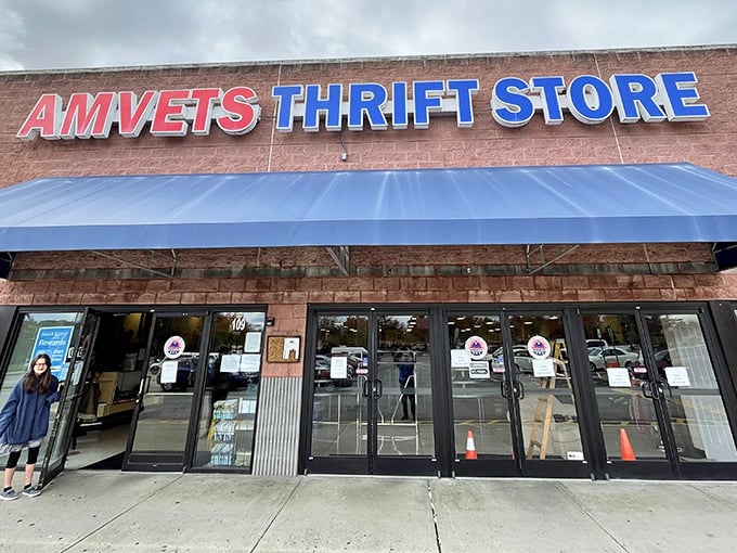 Behind the humble brick exterior of AMVETS Thrift Store in Knoxville lies a world of unexpected finds—think Narnia, but swap the talking lions for racks of retro fashion and forgotten gems.