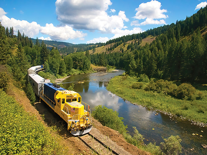 That bright yellow engine isn't just transportation – it's a time machine with a horn and serious attitude.