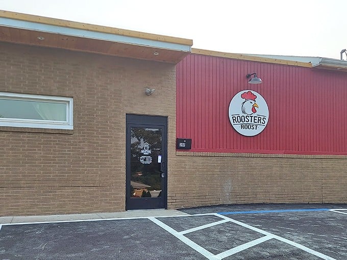 That iconic red siding and rooster logo – like a beacon calling to hungry travelers. Some superheroes wear capes; others make Italian hoagies worth driving across state lines.
