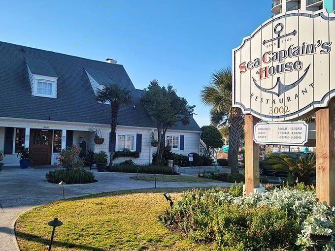 The cottage that time forgot! Sea Captain's House stands defiantly charming amid Myrtle Beach's high-rises, like a postcard from a more genteel era.