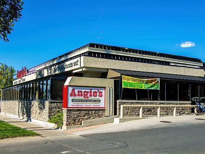 Angie's iconic red sign promises what every food lover seeks: a place "where the locals eat." No greater endorsement exists in the culinary universe.