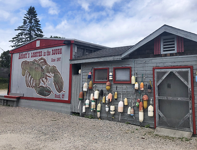 Abbott's rustic charm is no accident—it's the perfect seaside setting where fancy décor would only distract from the star attraction: impossibly fresh seafood.