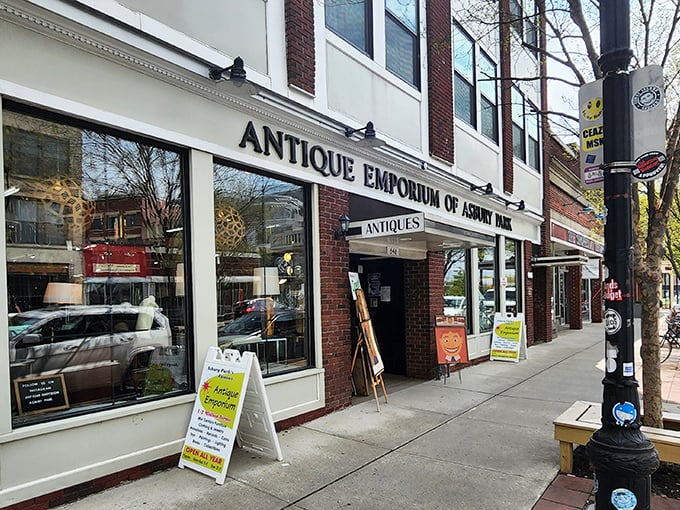 The unassuming storefront belies the wonderland within—like finding Narnia behind a perfectly normal wardrobe door on Cookman Avenue.