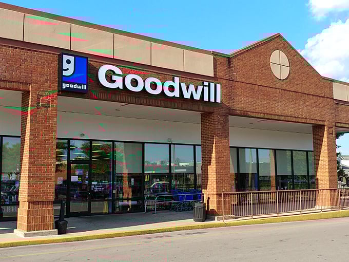 The brick facade of Winchester's Goodwill might look unassuming, but inside awaits a treasure hunter's paradise where bargains multiply like rabbits.