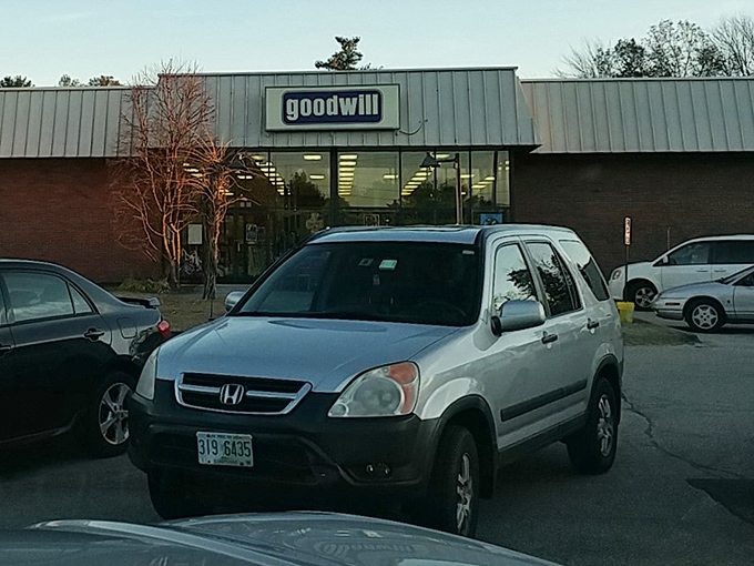 The unassuming exterior of Concord's Goodwill hides a treasure trove within—like finding a secret passage to bargain paradise behind an ordinary wardrobe.