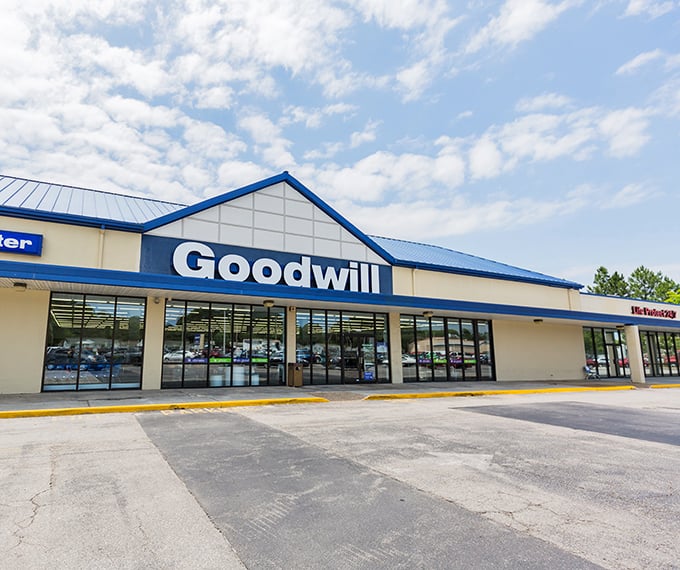 The blue-roofed bargain palace beckons like a siren song to thrifty shoppers. Your wallet will thank you for the introduction.