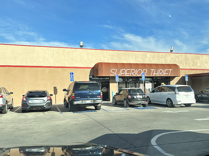 The unassuming exterior of Superior Thrift belies the treasure trove within – like finding out your quiet neighbor was once a rock star.