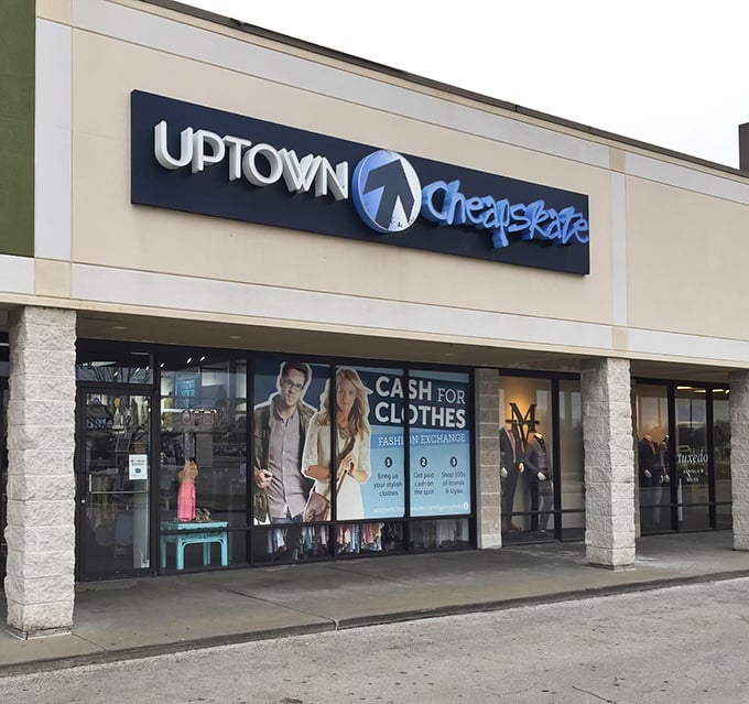 Under clear blue Missouri skies, this unassuming strip mall hides a fashion wonderland that proves second-hand doesn't mean second-rate.