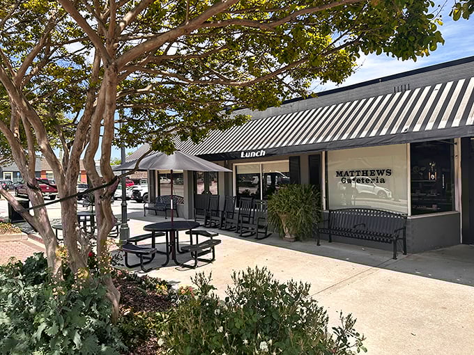 The unassuming exterior of Matthews Cafeteria in Tucker hides a Southern food paradise that's been drawing locals for generations.