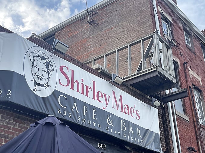 The unassuming brick facade of Shirley Mae's Cafe hides culinary treasures that would make even the most jaded food critic weep with joy. 
