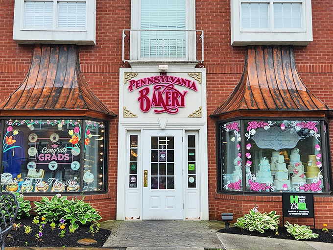The iconic brick façade with copper awnings isn't just eye-catching—it's a beacon of hope for anyone with a sweet tooth in Camp Hill.