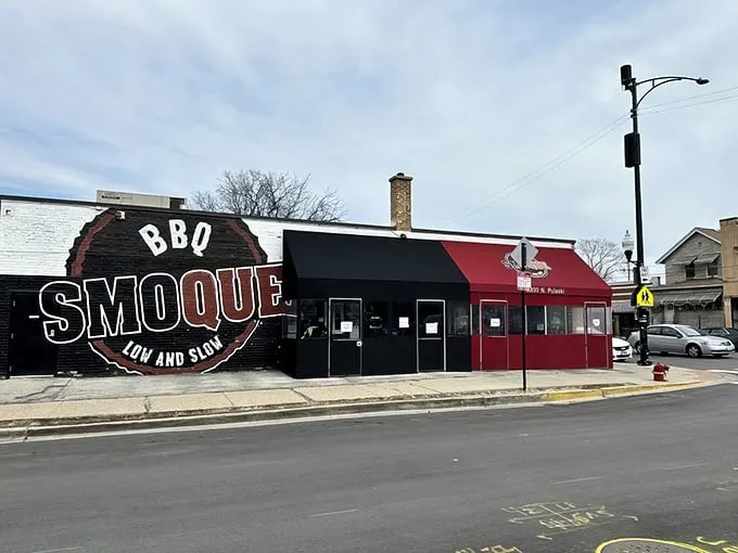 Winter, spring, summer, or fall—Smoque's distinctive storefront on Pulaski Road remains Chicago's answer to the eternal question: "Where can I find real barbecue north of the Mason-Dixon?"
