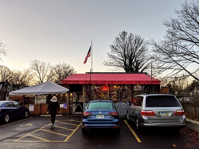 The unassuming red awning of DK Diner hides culinary treasures within. Early birds get both the worm and the donuts at this Grandview Heights institution.