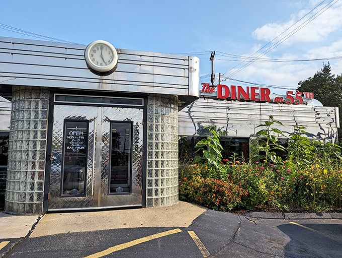 That gleaming stainless steel exterior isn't just eye-catching—it's a time portal to when conversation flowed as freely as the coffee.
