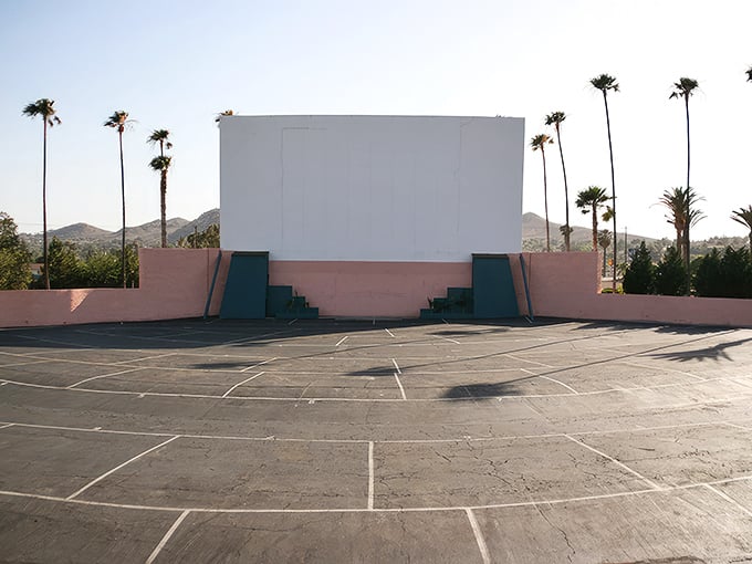 Where mountains meet movies—Rubidoux's massive screen creates the perfect silhouette against Riverside's natural backdrop.