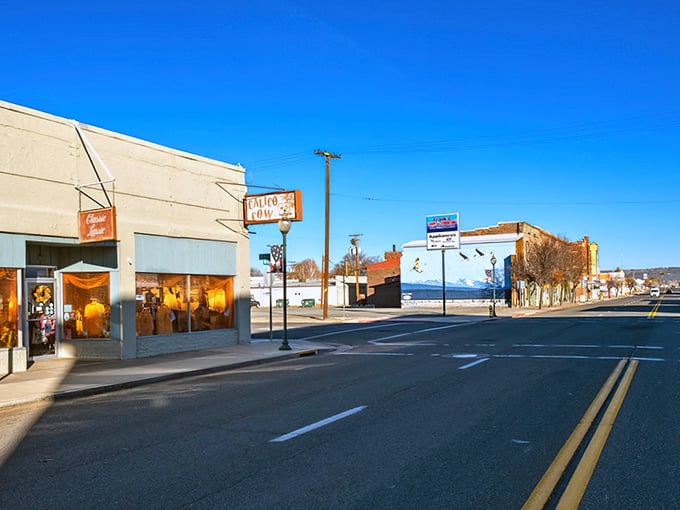 Main Street's quiet charm offers a refreshing alternative to California's usual hustle—where "rush hour" means three cars at the stop sign.