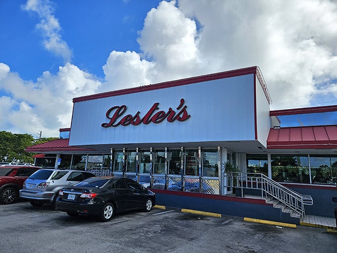 Sunshine or clouds, Lester's iconic signage has been welcoming hungry Floridians for generations of pancake flipping.