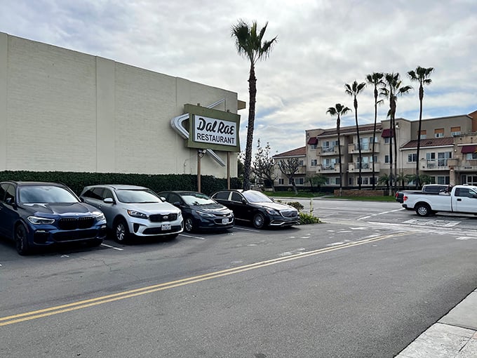 Parking lot simplicity belies the culinary treasures within. This unassuming exterior is like finding your grandmother's secret jewelry box in the attic.