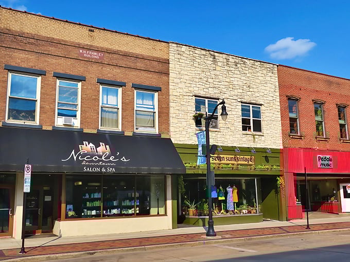 Historic brick buildings stand shoulder to shoulder along Eau Claire's downtown, like old friends who've weathered decades together but still clean up nicely.