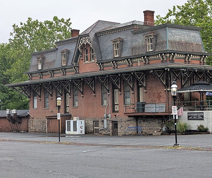 That historic brick facade isn't just for show – it's housing some of the finest wings in Pennsylvania's culinary landscape.