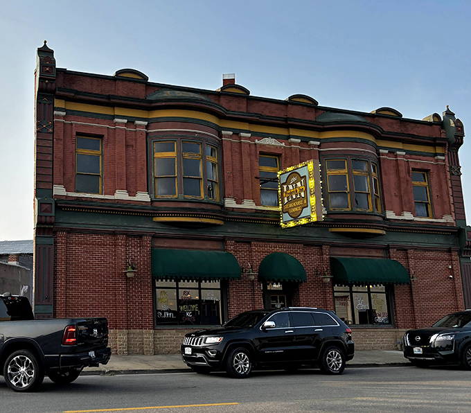 The historic brick façade of Frederick Inn Steakhouse stands proudly in St. Joseph, a time-honored beacon for carnivores seeking meaty salvation.