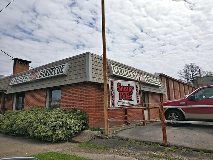 That vintage sign says it all—Carlile's has been serving up barbecue goodness to hungry Alabamians long before food blogs and Instagram were even imagined.