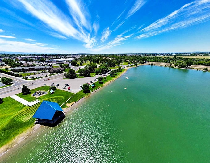 Jensen Grove's lake proves paradise doesn't require a passport – just a fishing pole and some patience.