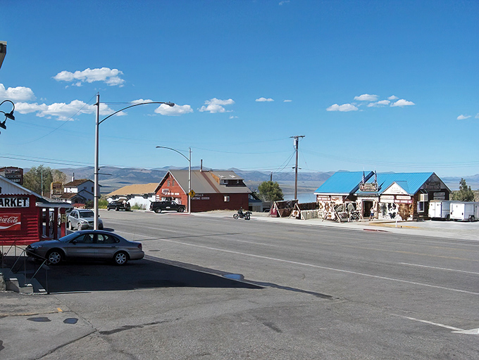 Main Street simplicity at its finest. Lee Vining's modest downtown strip offers big mountain views and small-town charm that money can't manufacture.