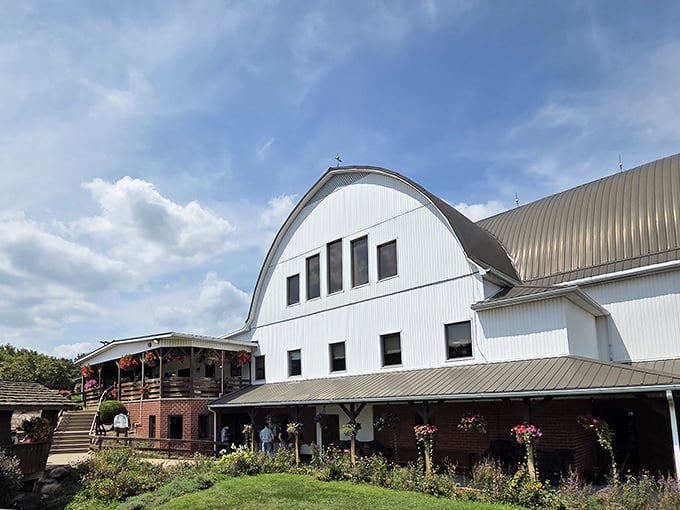 Approaching The Barn from another angle reveals its impressive architecture – like a cathedral dedicated to the religion of really good home cooking.