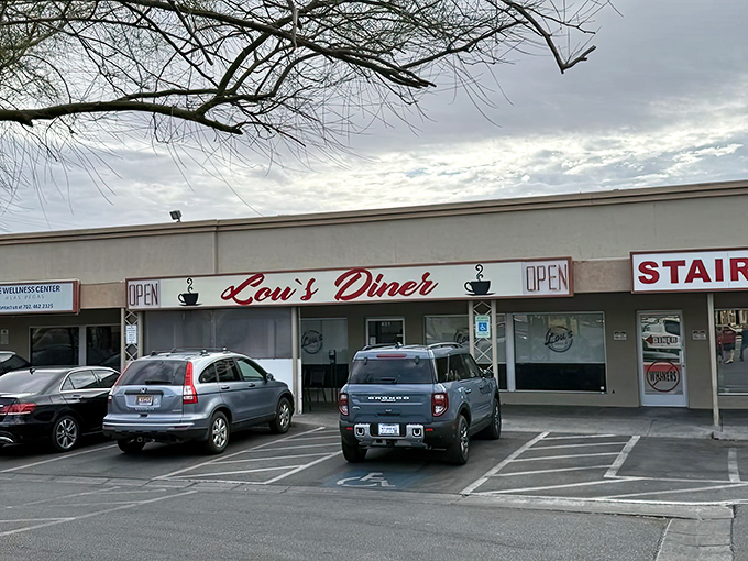Strip mall chic never looked so inviting – that "OPEN" sign might as well say "Your New Favorite Place."