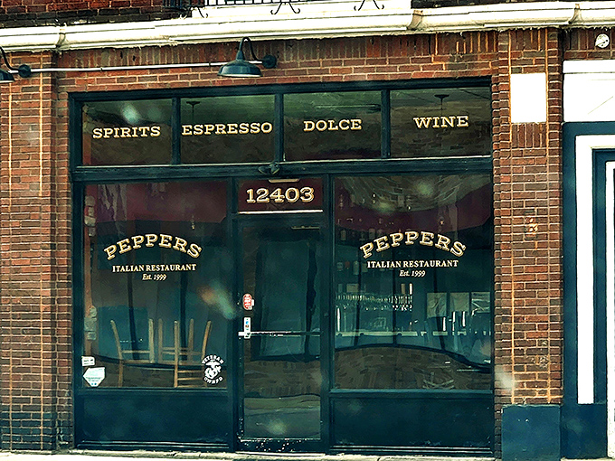 The unassuming brick façade of Pepper's Italian Restaurant hides culinary treasures that would make your Italian grandmother weep with joy. Classic neighborhood charm at its finest.