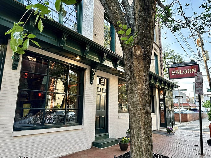 The unassuming exterior of The Saloon belies the culinary treasures within, like finding a Rolex in a paper bag.