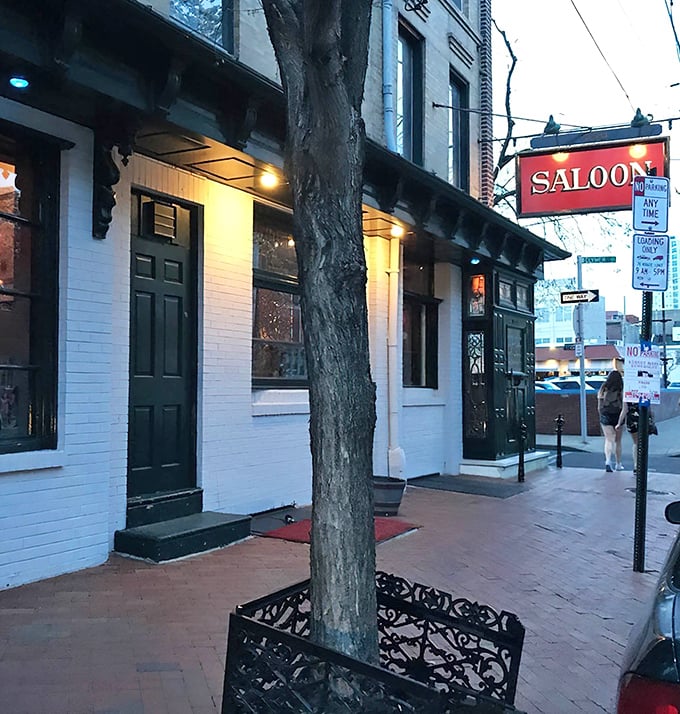 The Saloon's unassuming exterior is Philadelphia's version of a culinary speakeasy—hiding extraordinary Italian cuisine behind that classic brick façade.