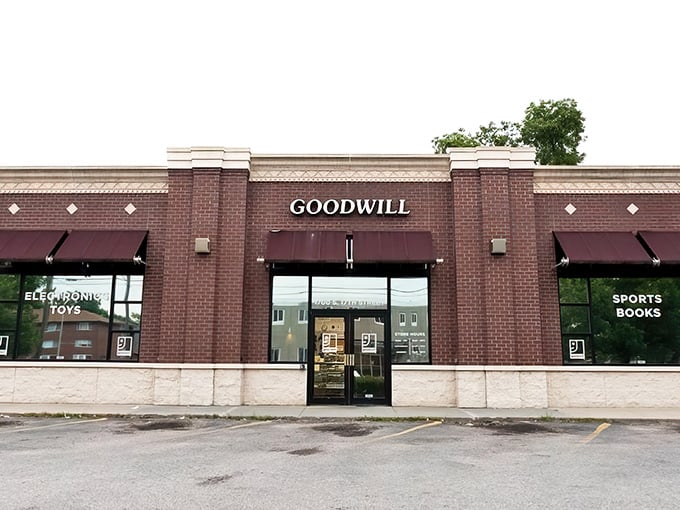The unassuming brick facade of Goodwill on South 17th Street hides a universe of possibilities within. Treasure hunting begins here!