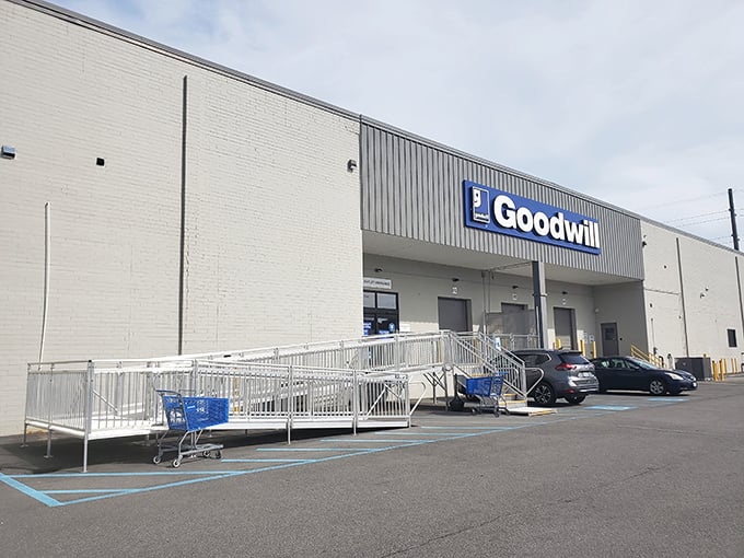 The unassuming exterior of treasure-hunting paradise. Behind this modest facade lies a wonderland where bargains multiply like rabbits.