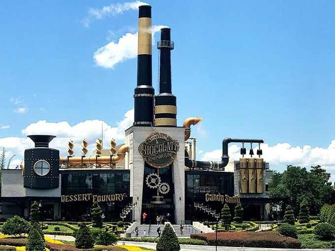 Willy Wonka meets Jules Verne in this steampunk fantasy come to life. Those smokestacks aren't just for show—they actually billow steam into the Orlando sky!