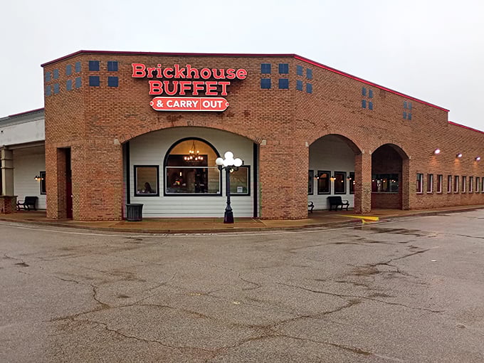 The brick fortress of flavor stands ready to welcome hungry pilgrims. Stretchy pants recommended, diet plans optional.